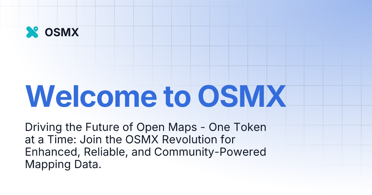 Welcome to OSMX | OSMX